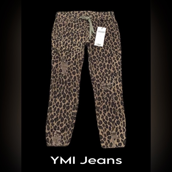 YMI | Pants & Jumpsuits | Nwt Ymi Jeans High Rise Rip Tear Jogger ...